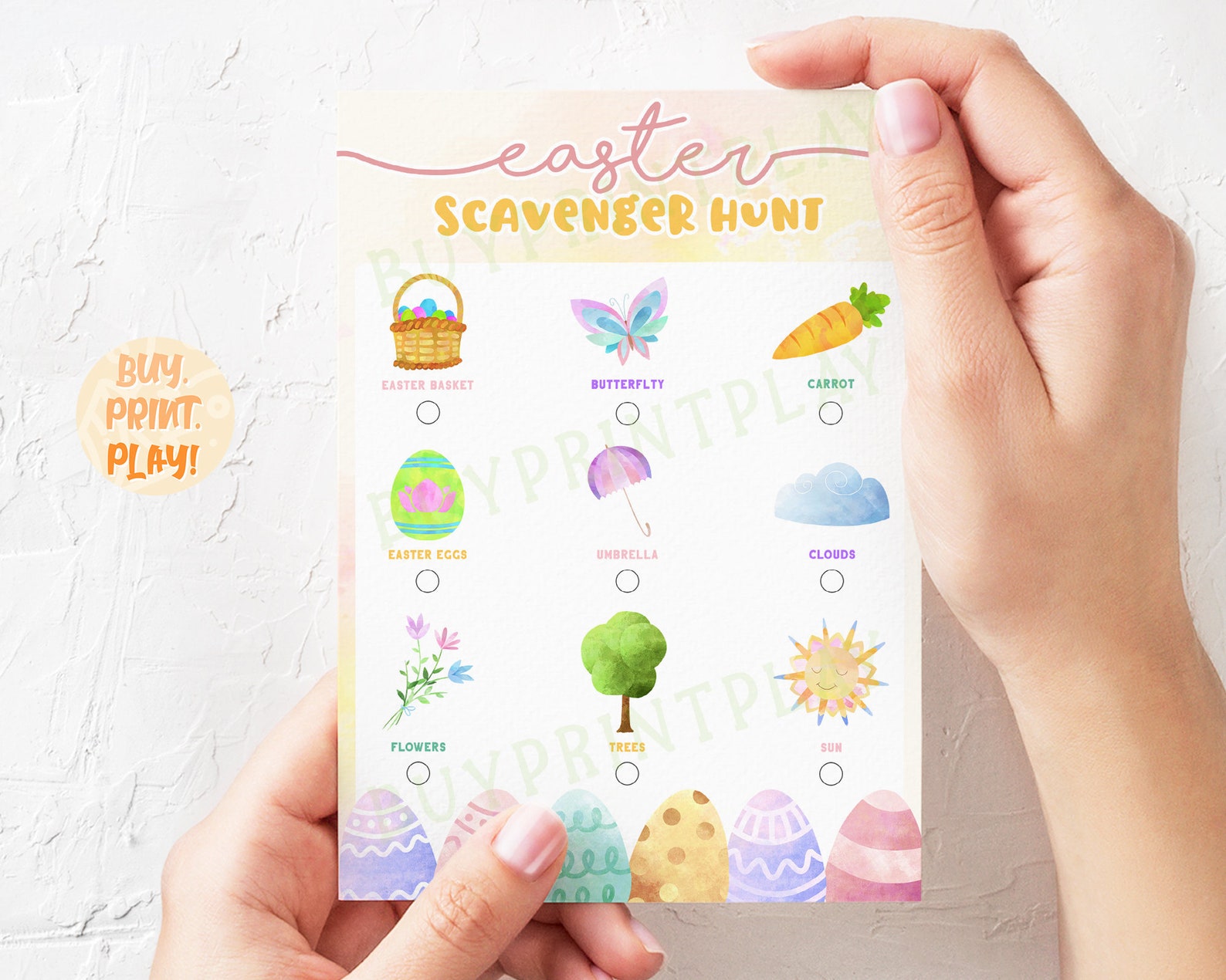 Easter Scavenger Hunt for Kids Easy & Fun Easter Printable | Etsy