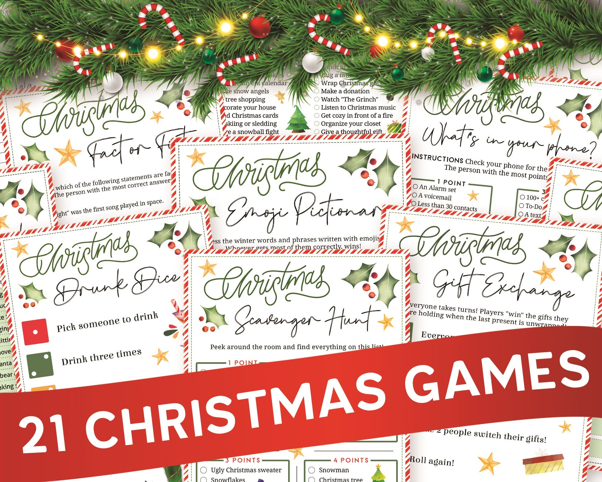 ULTIMATE Christmas Party Games Bundle Games for Adults 21 | Etsy