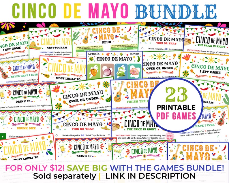 Cinco De Mayo Games This or That Would You Rather Office | Etsy