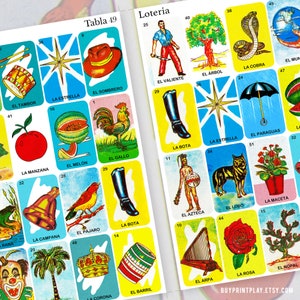 100 Mexican Loteria Cards to Print at Home | Loteria Mexicana ...