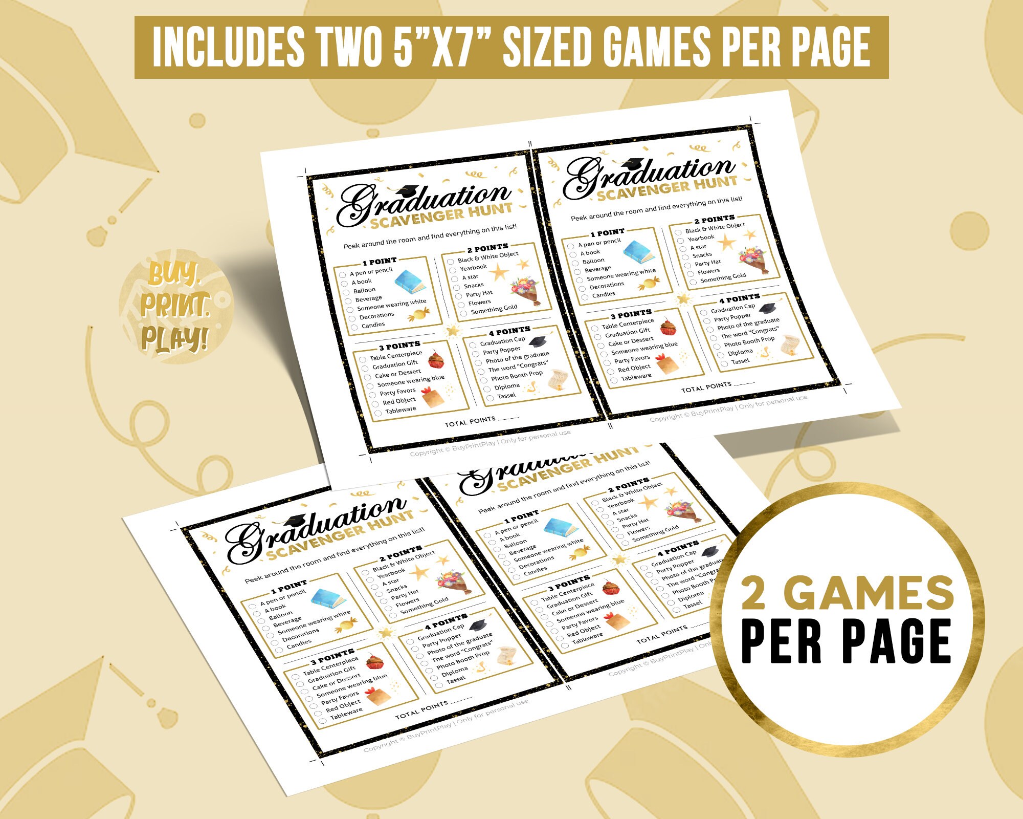 Graduation Games Scavenger Hunt Printable Treasure Hunt for - Etsy