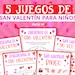 Pack De Juegos De San Valentin Para Niños Spanish Valentines Games ...
