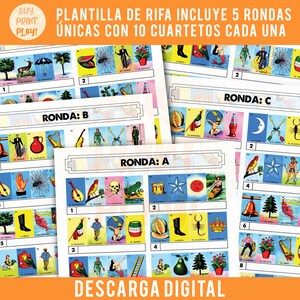 Loteria Raffle Sheets Bundle | Includes 4 Different Types of Raffles ...