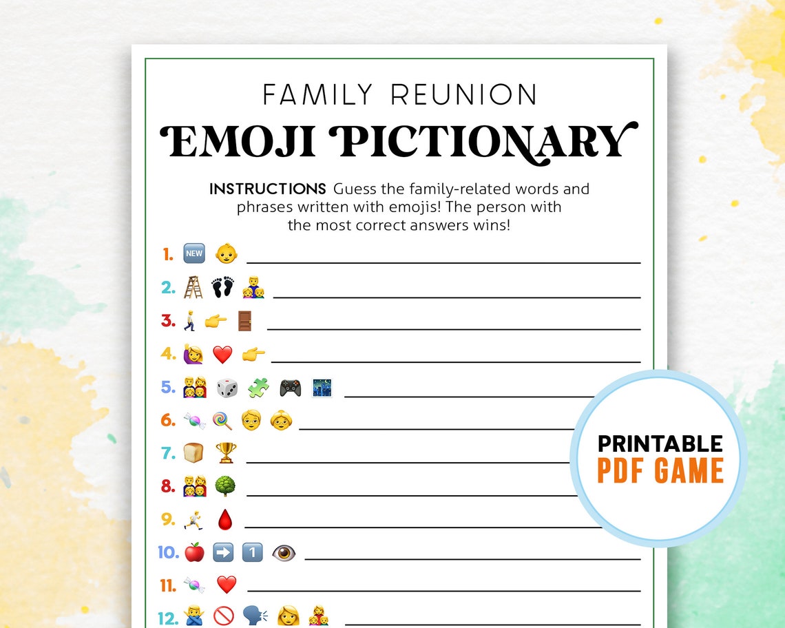 Family Gathering Games Bundle 5 Family Reunion Activity Pack - Etsy