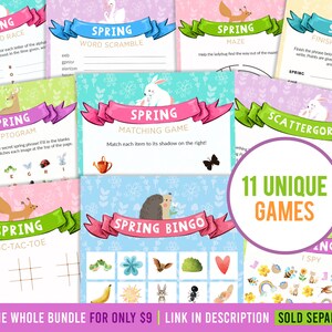 Fun Spring Finish the Phrase Printable Spring Games Fun | Etsy