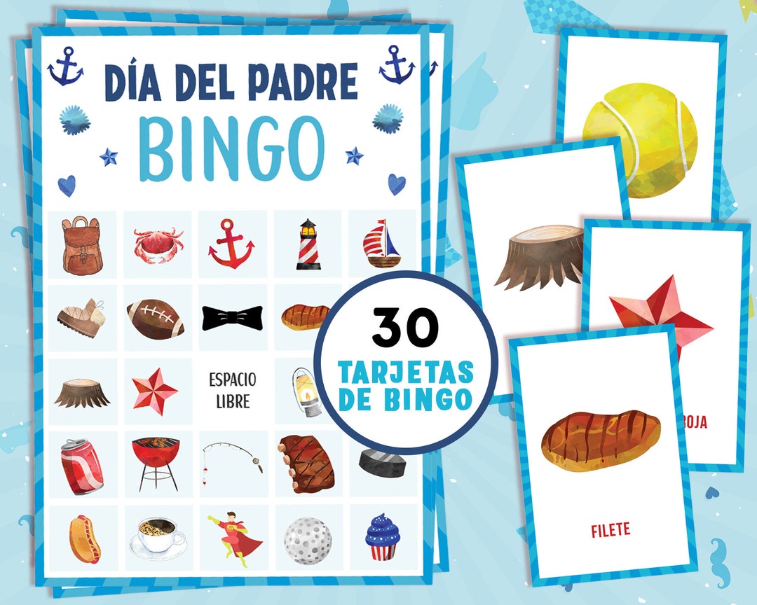 Fathers Day Bingo in Spanish | Bingo Del Dia Del Padre En Español ...