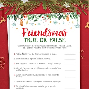 Friendsmas True or False Quiz | Christmas Trivia Fact and Fiction ...