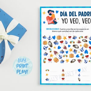 Dia Del Padre Juegos Imprimibles Para Niños | Spanish Fathers Day Games ...