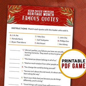 Asian American Pacific Islander Heritage Month Games Bundle | History ...