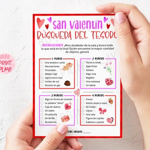 Spanish Valentines Day Scavenger Hunt | Games for Kids and Adults ...