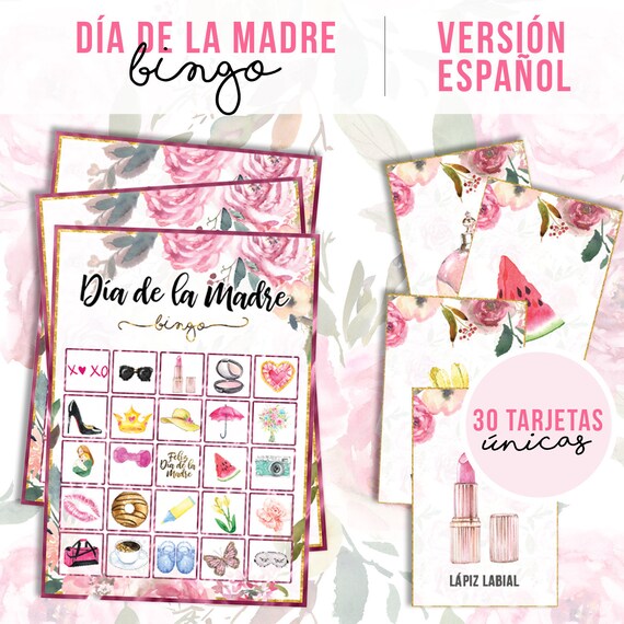 Mother's Day Printable Games Bingo - Etsy