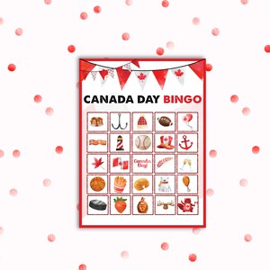 Canada Day Bingo Game | Printable Bingo for Kids | Print at Home - Etsy
