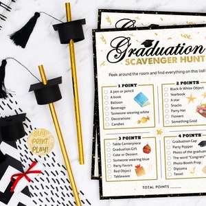 Graduation Games Scavenger Hunt | Printable Treasure Hunt for ...
