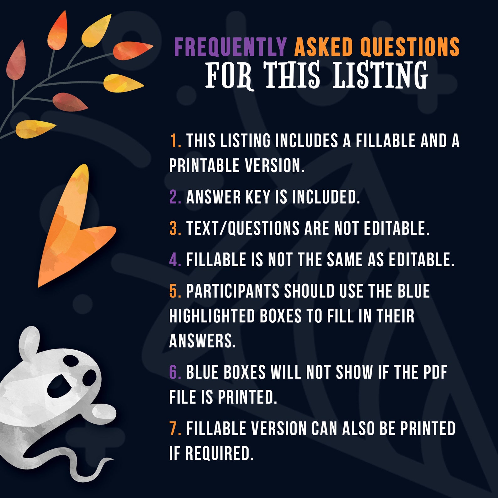 Halloween I Spy Game Virtual Party Halloween Games | Etsy