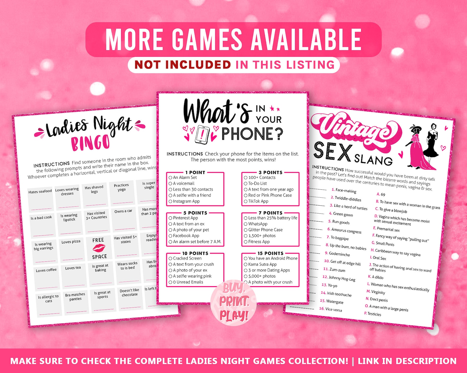 Chick Flick Match up Quote Trivia Ladies Night Party Printable Game ...