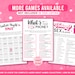 Ladies Night Games All Things Pink Trivia Party Printable Activity ...