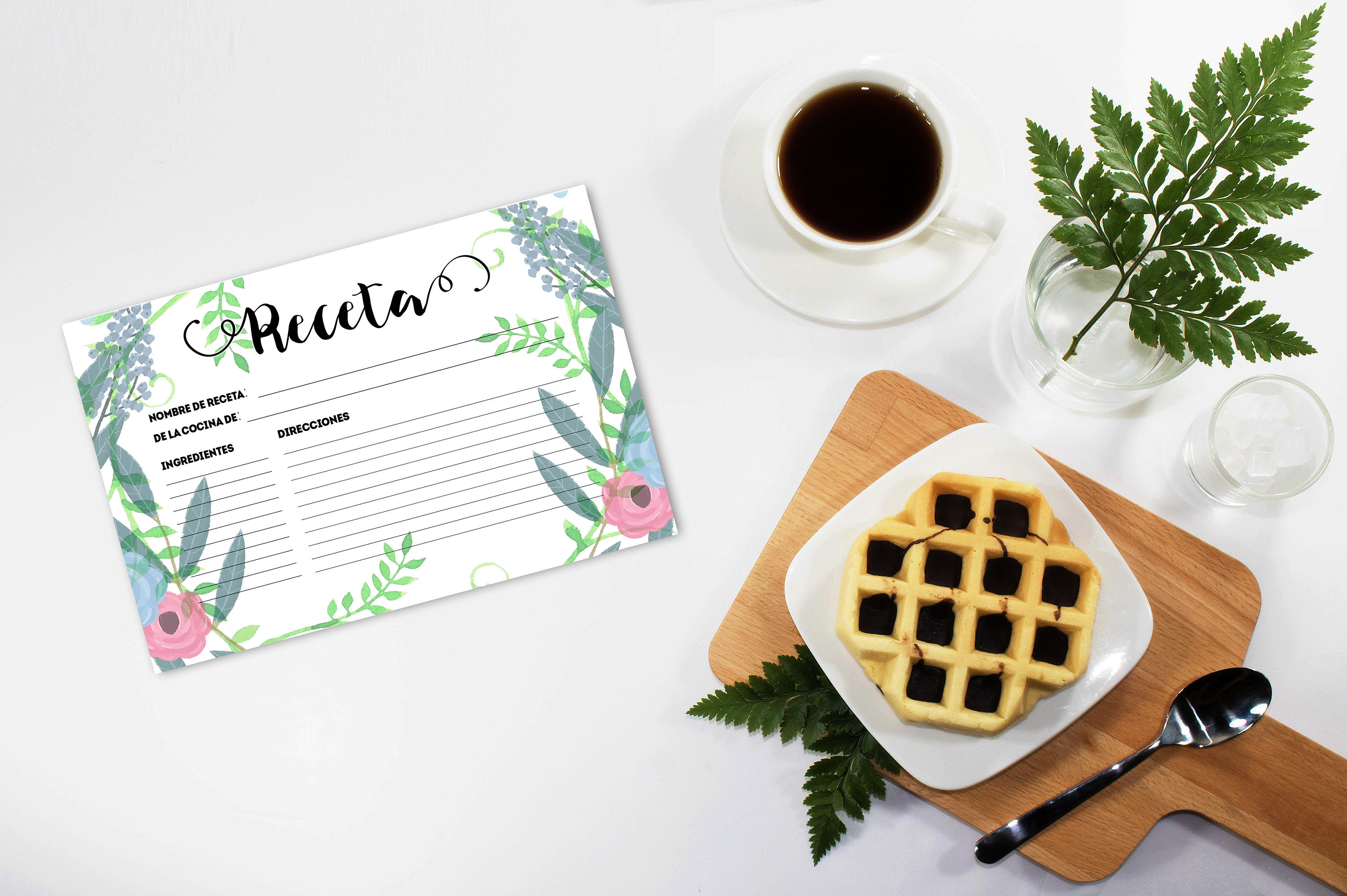 Tarjetas para recetas en español tarjetas de cocina tarjeta | Etsy