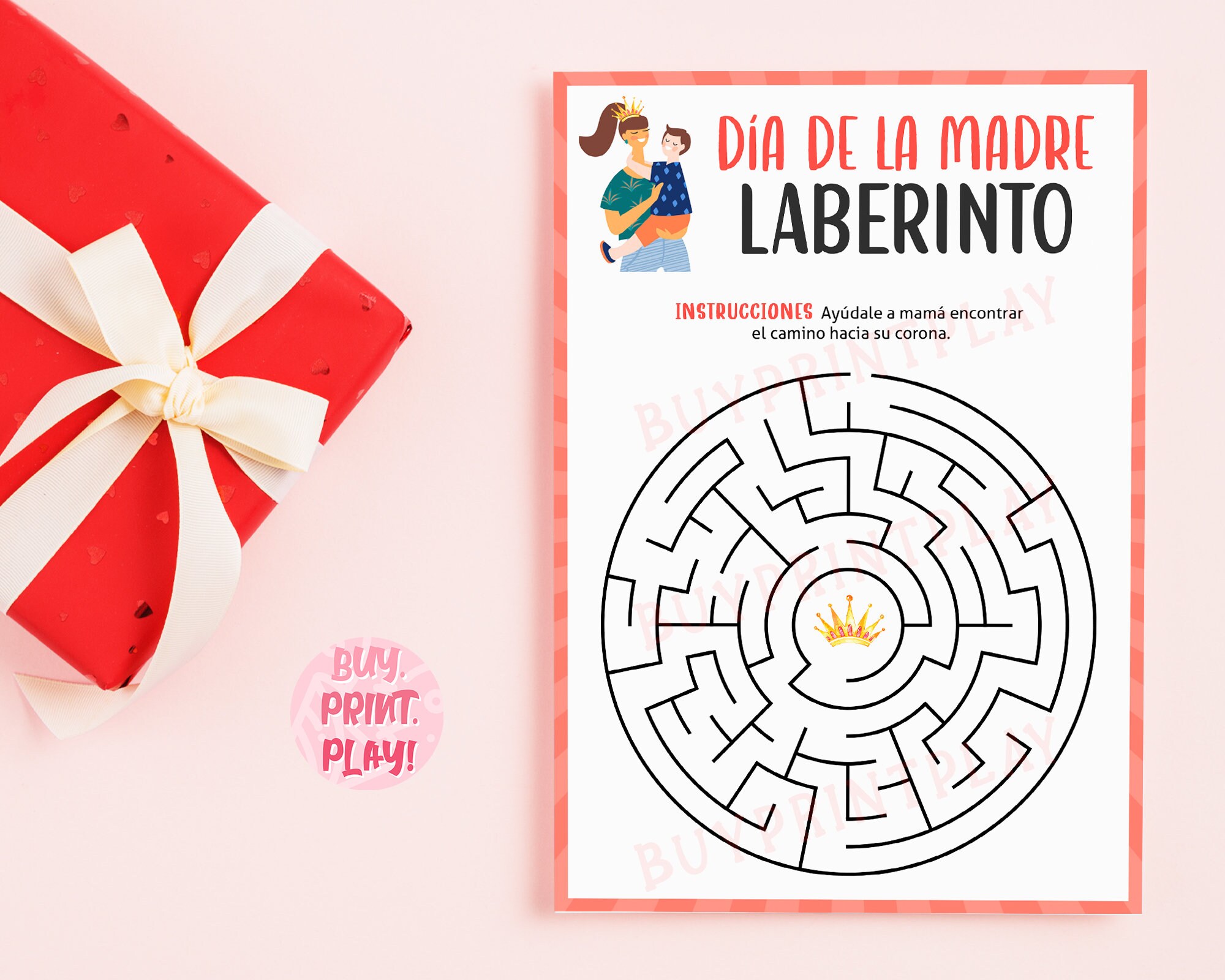 Pack De Juegos Del Día De La Madre Para Niños Spanish - Etsy
