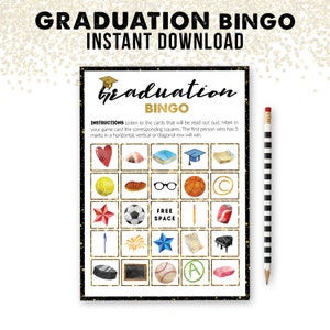 Class of 2023 Graduation Bingo Grad Party Printable Game - Etsy