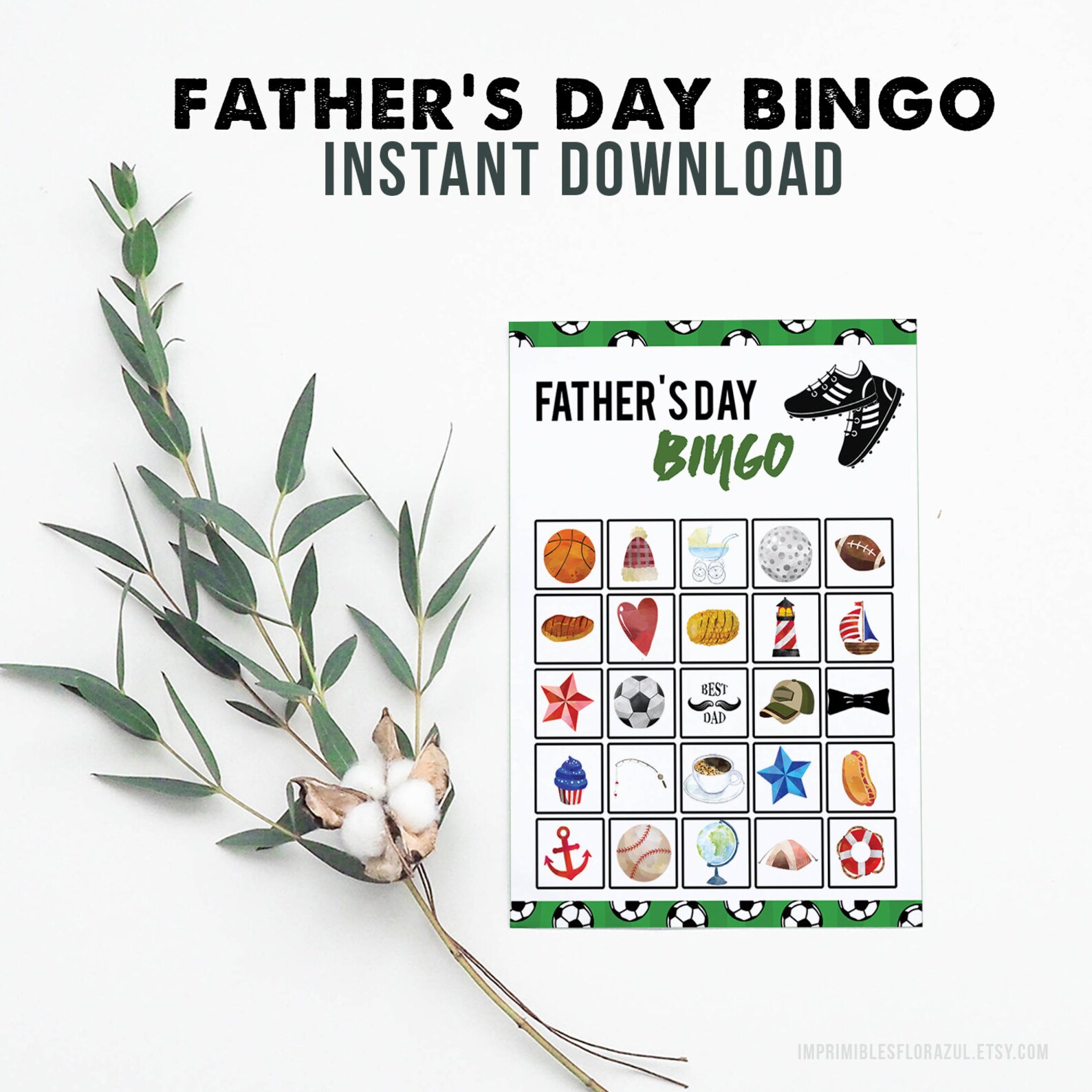 Father's Day Bingo Printable Game - Etsy