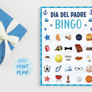 Fathers Day Bingo in Spanish | Bingo Del Dia Del Padre En Español ...