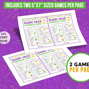 Mardi Gras Scavenger Hunt | Party Games for Adults & Kids | New Orleans ...