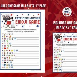 Fourth of July Emoji Quiz: Patriotic Movies | Emoji Pictionary Trivia ...