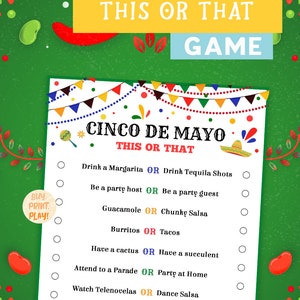 Cinco De Mayo Games - This or That | Would You Rather | Office Party ...