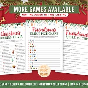 Friendsmas Word Scramble | Christmas Party Games for Groups | Fun Xmas ...