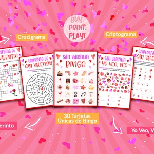 Pack De Juegos De San Valentin Para Niños | Spanish Valentines Games ...