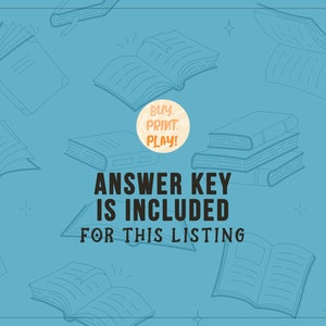 World Book Day Trivia Printable Games Books Fact or - Etsy