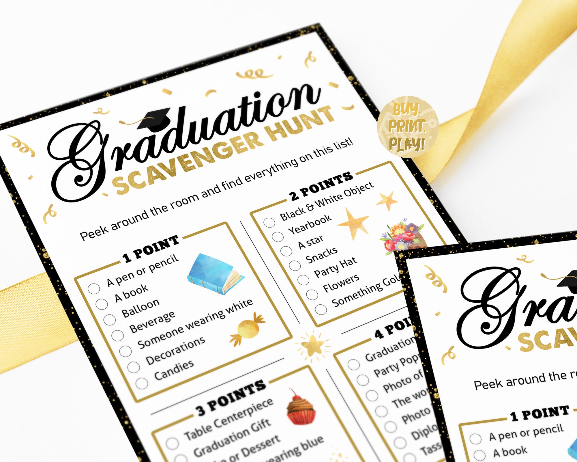 Graduation Games Scavenger Hunt Printable Treasure Hunt for - Etsy