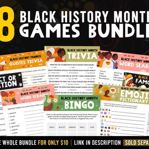 Black History Month Word Search | American History Printable Activity ...