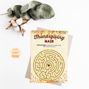 Thanksgiving Games Printable Games for Kids and for Adults | Etsy