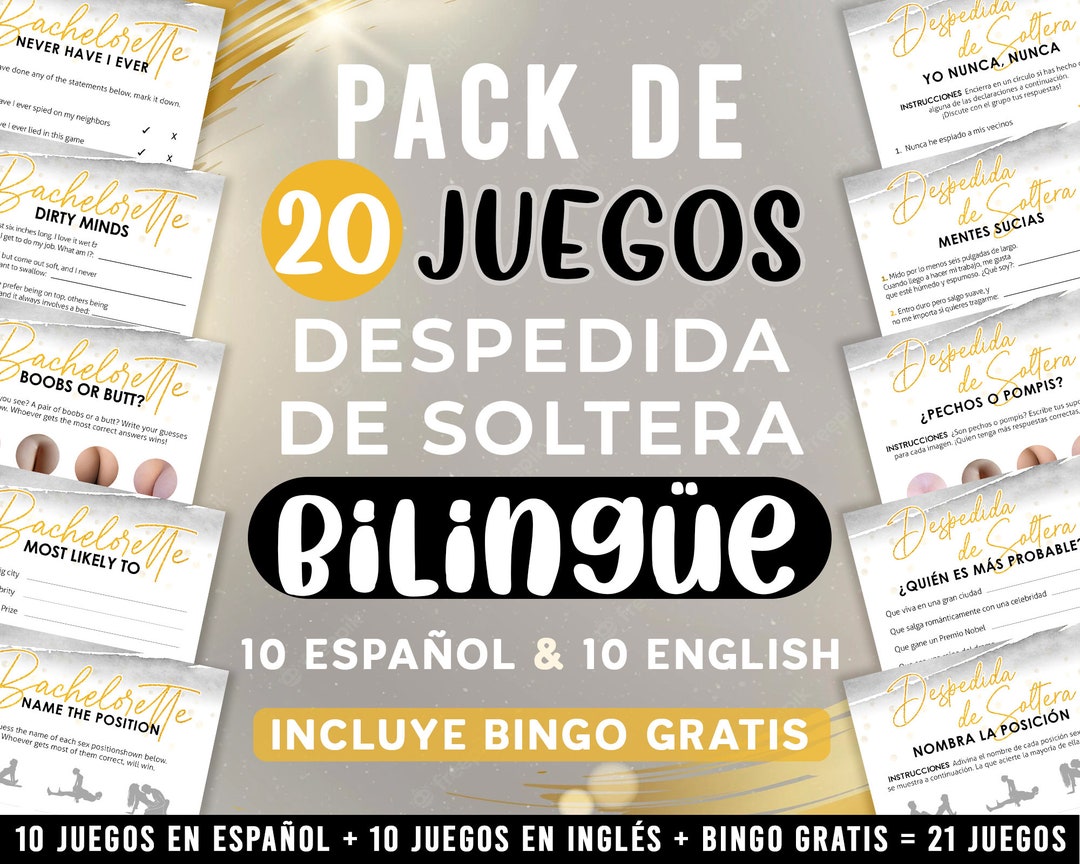 Despedida De Soltera Juegos | Gray and Gold Bridal Shower Party Games ...