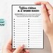 Office A-Z Word List Party Printable Games Work Activities for Team ...