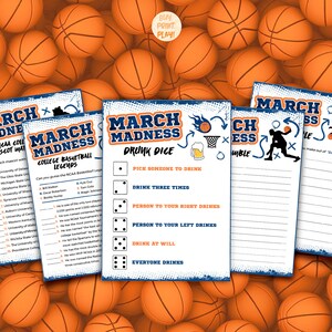 March Madness Party Games Bundle | 15 NCAA Basketball Printables | 2023 ...