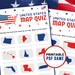 United States Map Picture Quiz 4th of July Patriotic Trivia Game US ...