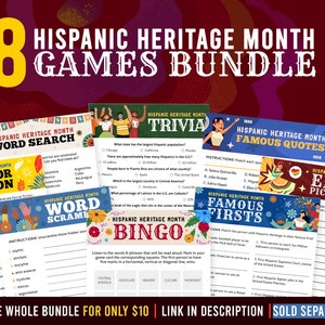 Hispanic Heritage Month Emoji Pictionary | Emoji Game Printable | Latin ...