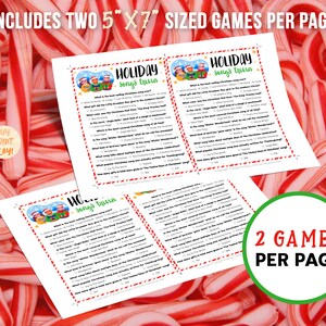 Holiday Christmas Music Trivia Game for Work | Office Party Printable ...