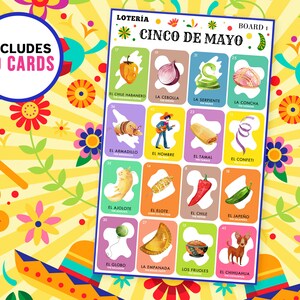 Cinco De Mayo Bingo | Mexican Loteria Cards | Includes 30 Cards ...