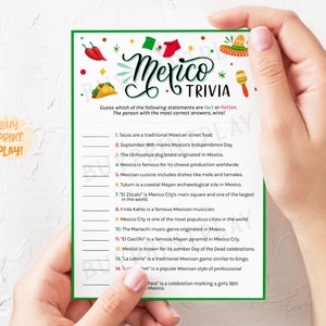 Fun Mexico Trivia | Hispanic Heritage Month | Mexican Independence Day ...