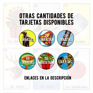 50 Mexican Loteria Cards Printable Game | Loteria Mexicana Imprimible ...
