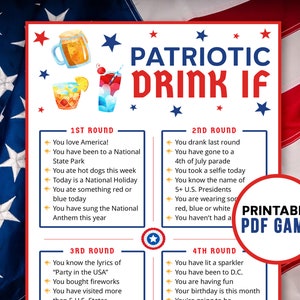 4th of July Games Bundle for Adults | Patriotic Printable Activities ...