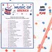 Music of America Matchup Game Patriotic Songs Trivia US - Etsy