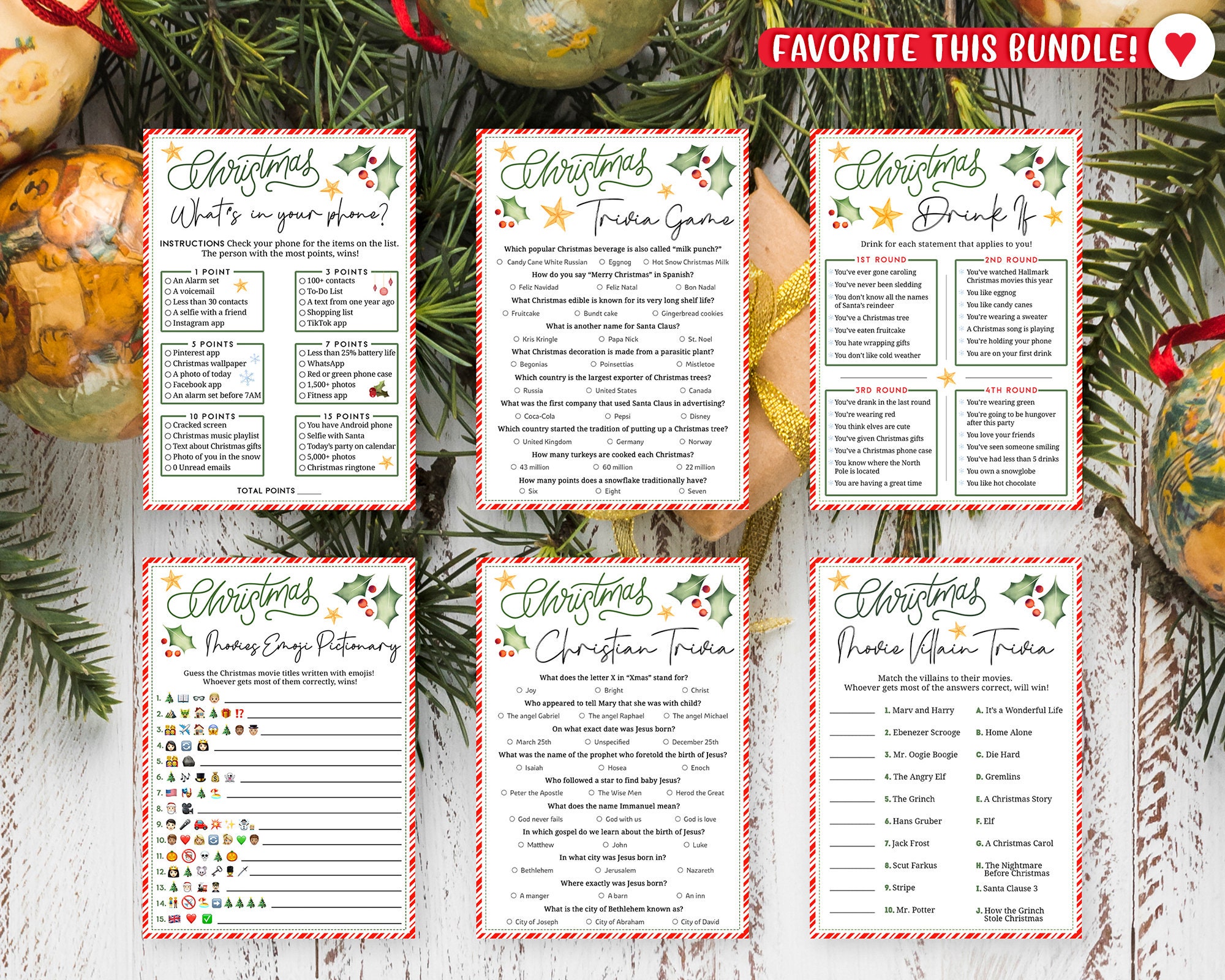 ULTIMATE Christmas Party Games Bundle Games for Adults 21 | Etsy