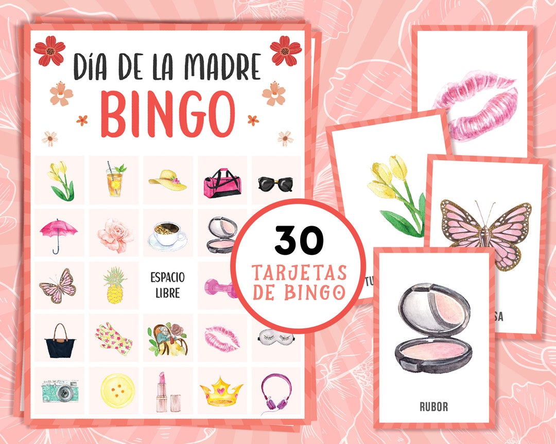 Mothers Day Bingo in Spanish | Games for Kids, Teens & Adults | Juegos ...