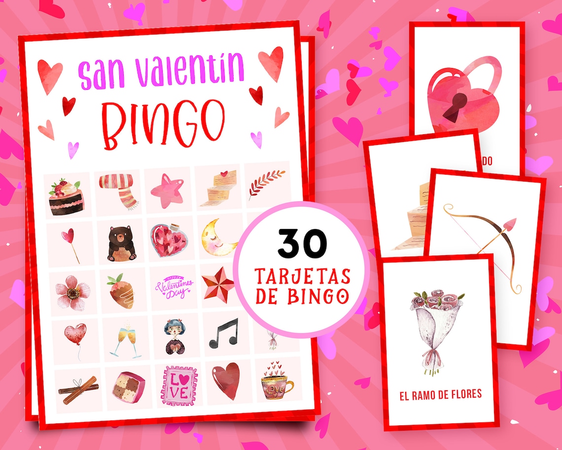 Pack De Juegos De San Valentin Para Niños Spanish Valentines | Etsy