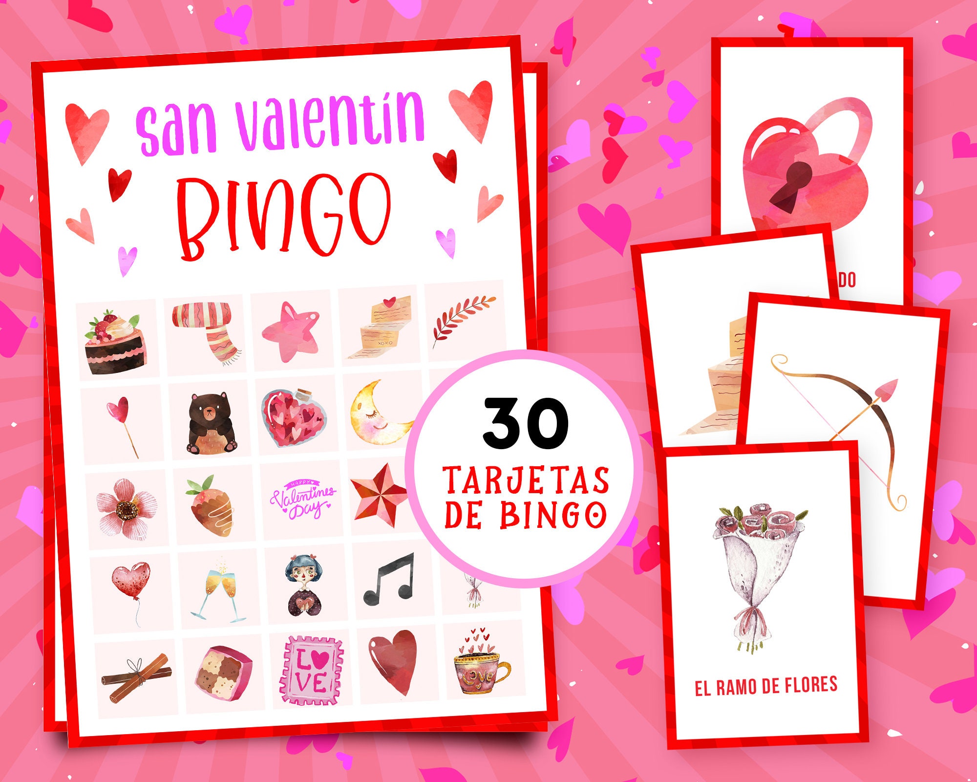 Pack De Juegos De San Valentin Para Niños Spanish Valentines - Etsy