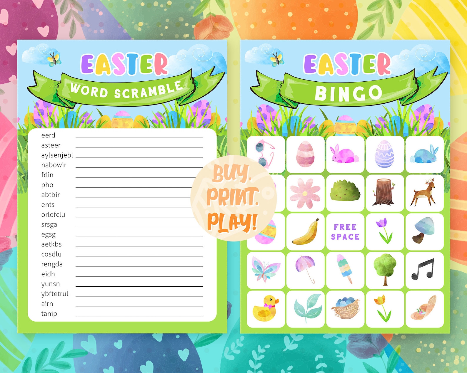 9 Easter Games Bundle for Kids Easter Fun Kids Activities | Etsy